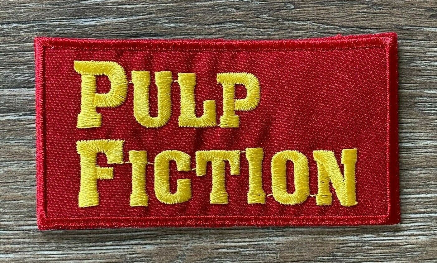 Pulp Fiction Logo Patch Aufnäher Bügelbild Pulp Fiction Film Movie ...