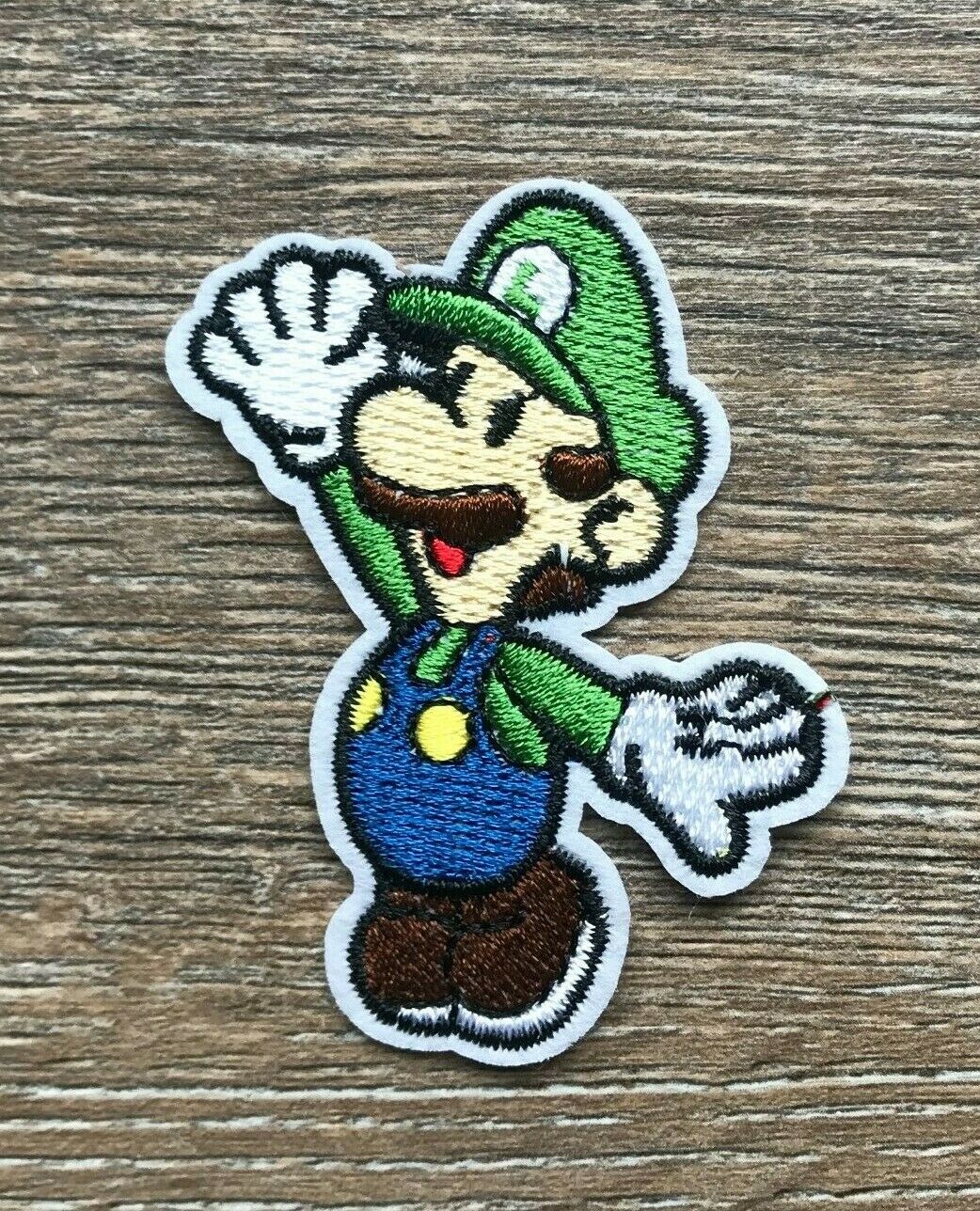 Super Mario Luigi Aufnäher Bügelbild Nintendo Stern Spiel Game 80s ...